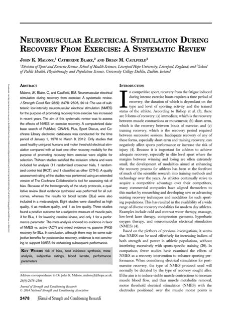 Neuromuscular Electrical Stimulation During12 Pdf Strength