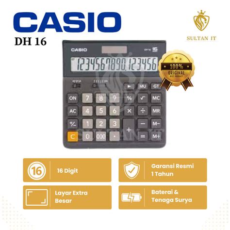 Jual Kalkulator Casio Dh 16 Original Shopee Indonesia