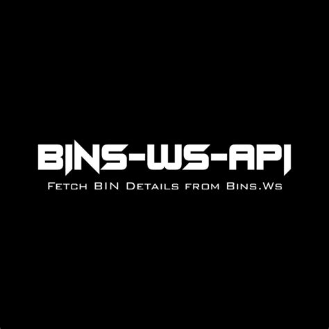 Github Arnabxd Bins Ws Api Unofficial Api To Fetch Bin Details From