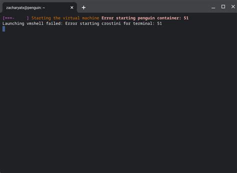 Hi I M Trying To Run Linux On My Chromebook And I Keep Running Into This Error Restarting Didn