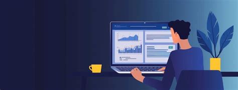 Premium Photo Professional Analyzing Data On Computer Late At Night