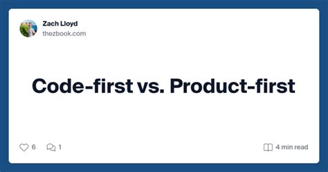 Code First Vs Product First Vidya Ashok