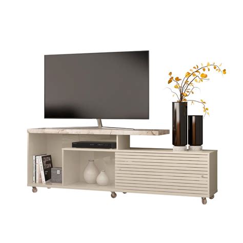Rack Para Tvs Até 65 Polegadas Hopper Calacata Off White Carrefour