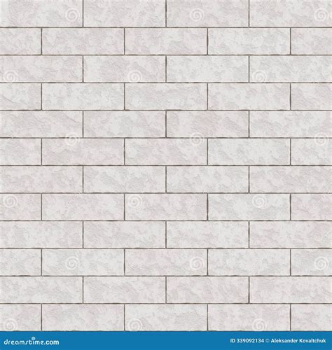 Subway Tile Seamless Pattern Realistic White Masonry For Metro