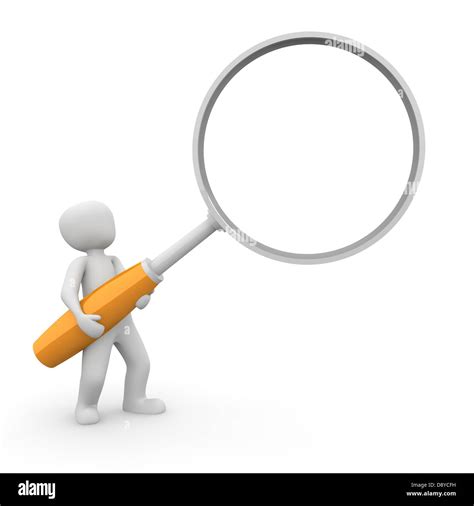 The Character Has A Giant Magnifying Glass In Hands To Enlarge Slightly