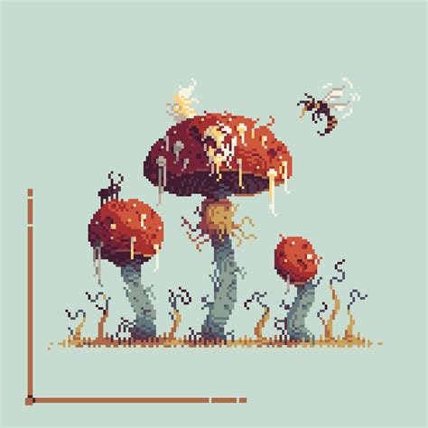 Dangerous Mushrooms Rpixelart