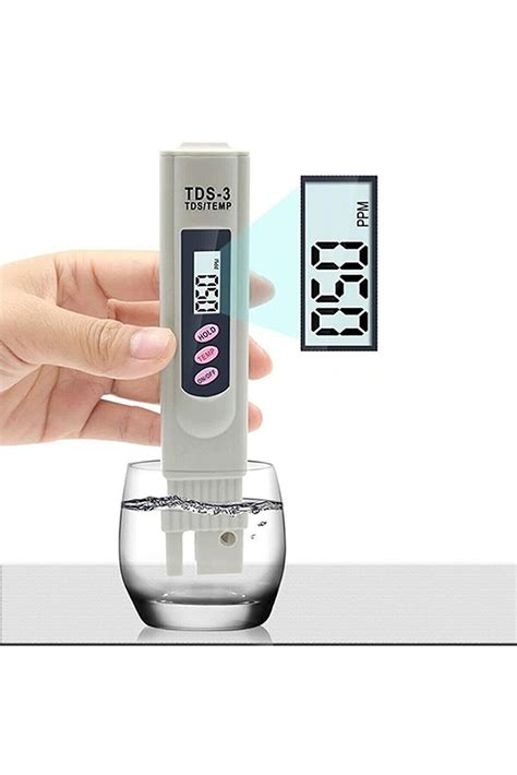 Derwell Tds Metre Su Kalite Ölçme Cihazı Su Saflık Ölçer Sıcaklık Testi