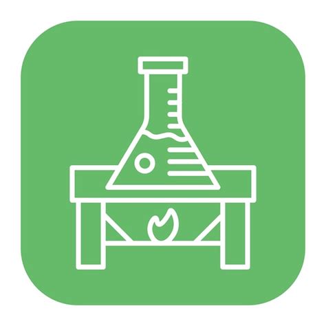 Premium Vector Burning Flask Vector Illustration
