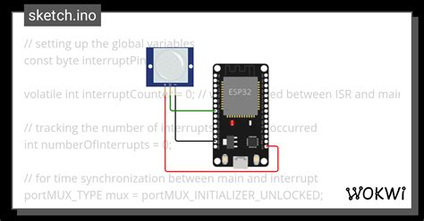 External Interrupts Example Wokwi Esp32 Stm32 Arduino Simulator