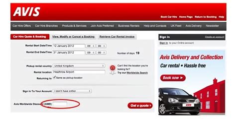 Latest List Of Avis Corporate Discount Codes 2024 Car Rental Coporrate Codes