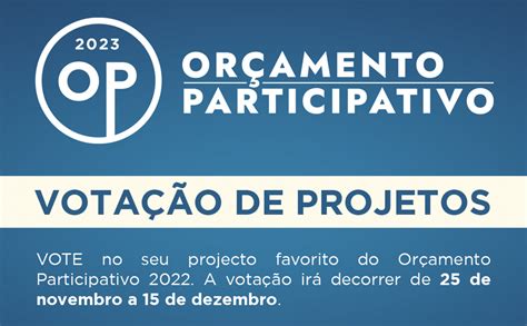 Votação de Projetos Orçamento Participativo 2022 Ordem dos Enfermeiros Centro