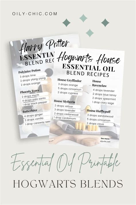Harry Potter Diffuser Blends And Scents
