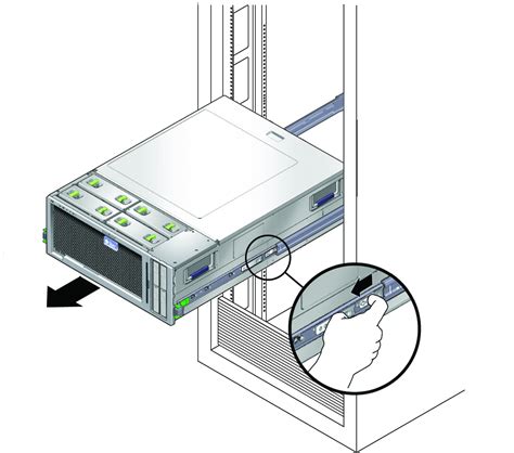 how to remove the server from the rack sun fire x4640 server service