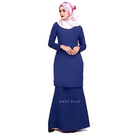 Baju Kurung Moden Plain Kosong Shopee Malaysia