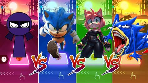 Incredibox Spunki Vs Sonic Hedgehog 3 Vs Hot Amy Vs Shin Sonic Tapes 4 Tiles Hop Youtube