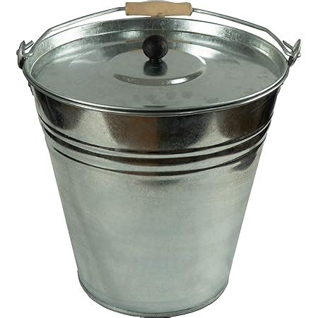 Eurotherm 620094 Kamin Ascheeimer Verzinkt Mit Deckel 14 Liter