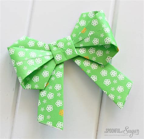 Origami Bow A Spoonful Of Sugar