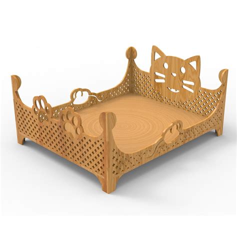 Кровать для котика – чертеж для лазерного станка DXF – Drawing