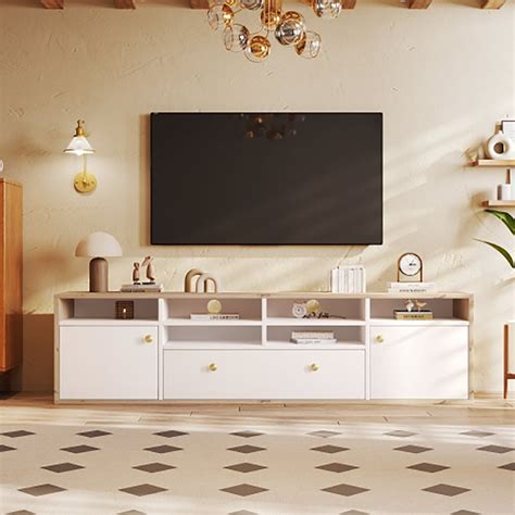 Sweiko Lowboard Tv Schrank Mit 3 Türen Und 6 Offenen Fächern Großer