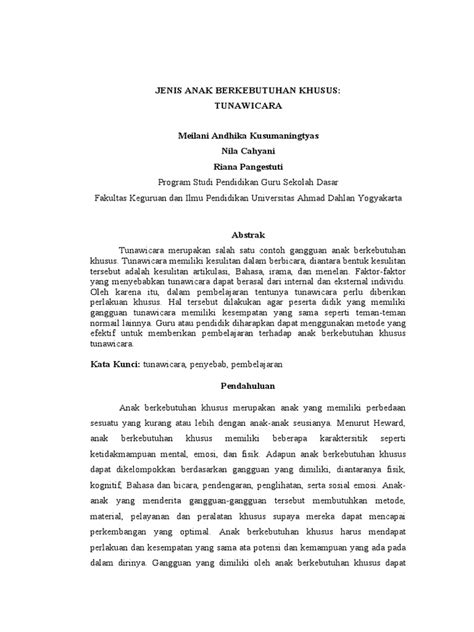 Kelompok 8 Abk Tunawicara Pdf