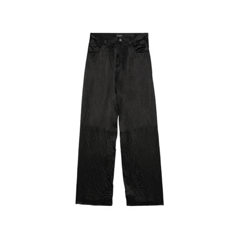 발렌시아가 5 포켓 배기 팬츠 블랙 Balenciaga Kream