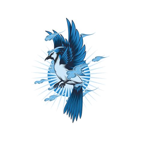 Blue Jay Bird Flying