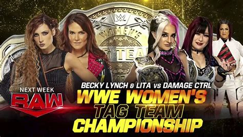 Wwe Womens Tag Team Title Match And More Set For Next Weeks Raw 411mania