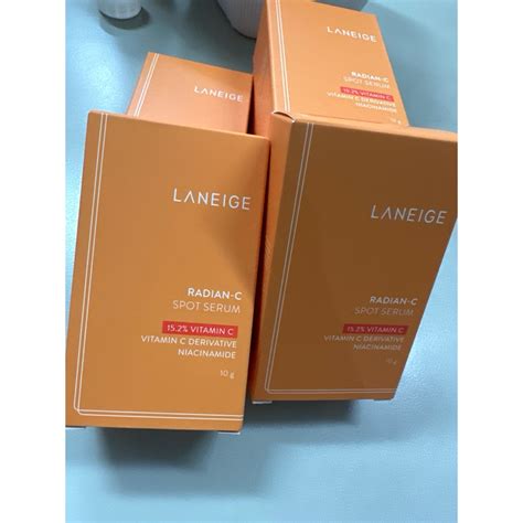 Laneige 蘭芝 維他命c淨膚精華安瓶 10g 美白 淨膚精華 急救速效 回白有效 蝦皮購物