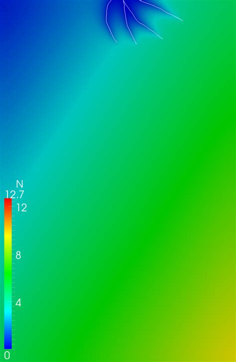 8 2d Simulation Example With Root Growth And Chemotropism Snapshots Of Download Scientific