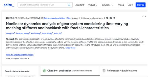 Nonlinear Dynamics Analysis Of Gear System Considering Time Varying Meshing Stiffness And