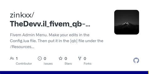 GitHub Zinkxx TheDevv Il Fivem Qb Adminmenu Fivem Admin Menu Make Your Edits In The Config