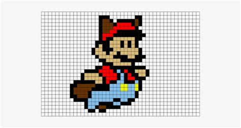 Minecraft Pixel Art Mario Grid