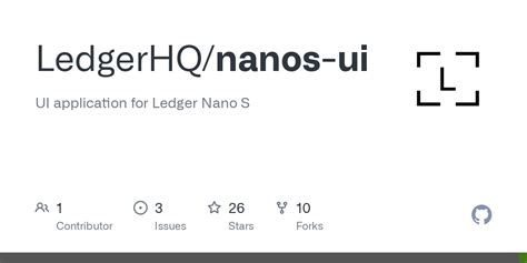 Github Ledgerhqnanos Ui Ui Application For Ledger Nano S