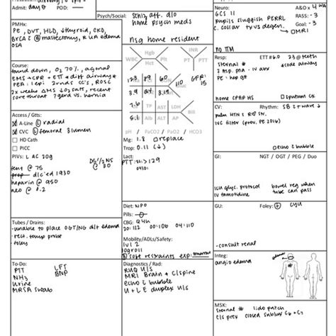 The Best Icu Report Sheet Etsy