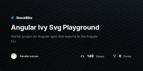 Angular Ivy Svg Playground Stackblitz
