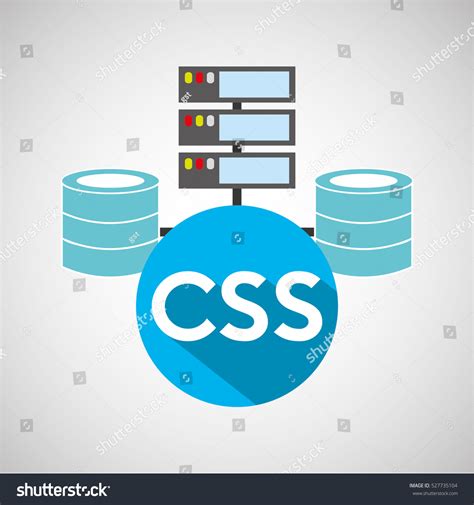 Css Language Data Base Storage Vector Stock Vector Royalty Free