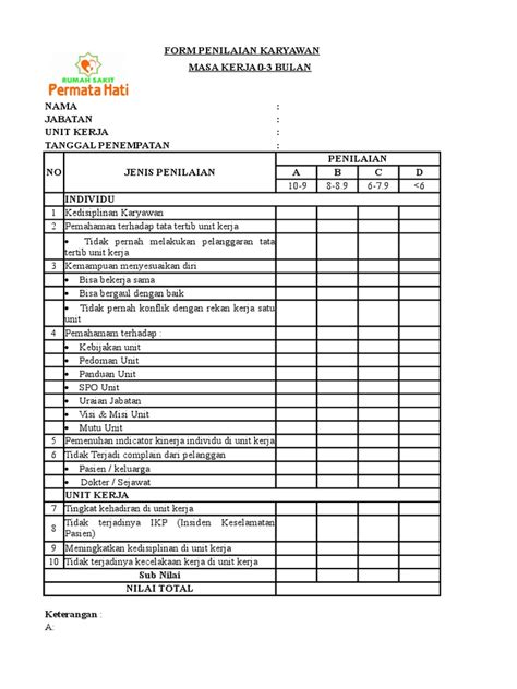 Detail Contoh Indikator Penilaian Kinerja Karyawan Koleksi Nomer 4