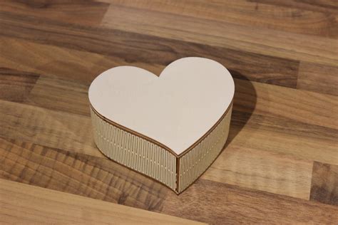 Wooden Heart Box