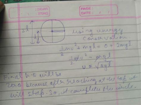 A Particle Is Rotated In A Vertical Circle By Connecting It To A Light