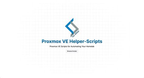 Proxmox Ve Helper Scripts вспомогательные скрипты • Александр Linux