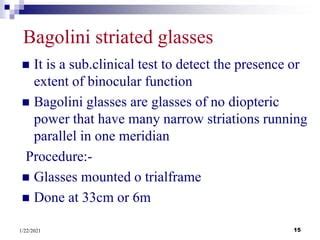 Maddox Rod Maddox Wing Bagolini Striated Glasses RAF Ruler And Prism Bar PPT Eye And