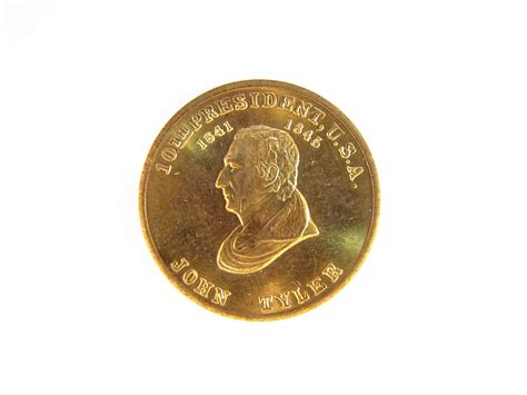 john tyler commemorative token smithsonian institution