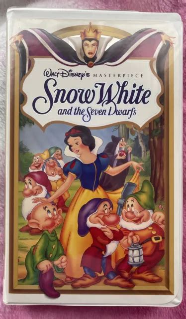 Snow White And The Seven Dwarfs Walt Disneys Masterpiece Vhs 1524 Rare
