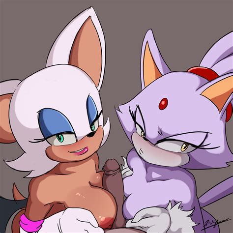 Inuyuru Blaze The Cat Rouge The Bat Sonic Series Absurdres