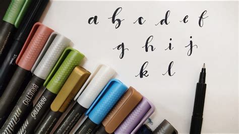 Calligraphy Alphabets Calligraphy With Normal Pen Tutorial For
