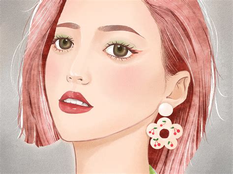 手绘女孩人像东北姑娘阳嘟嘟 站酷zcool