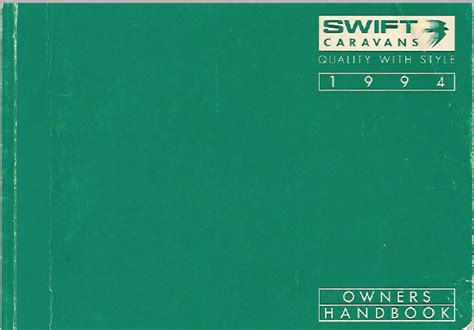 Swift Caravan Owners Manual Handbook Caravan Archives