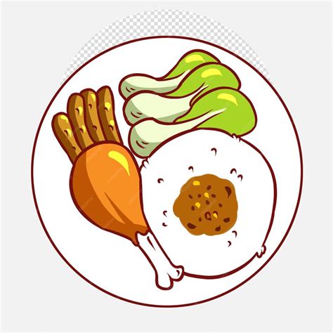 Premium Psd Delicious Stewed Chicken Leg Served With Fried Eggs Laying On Glancy Plate