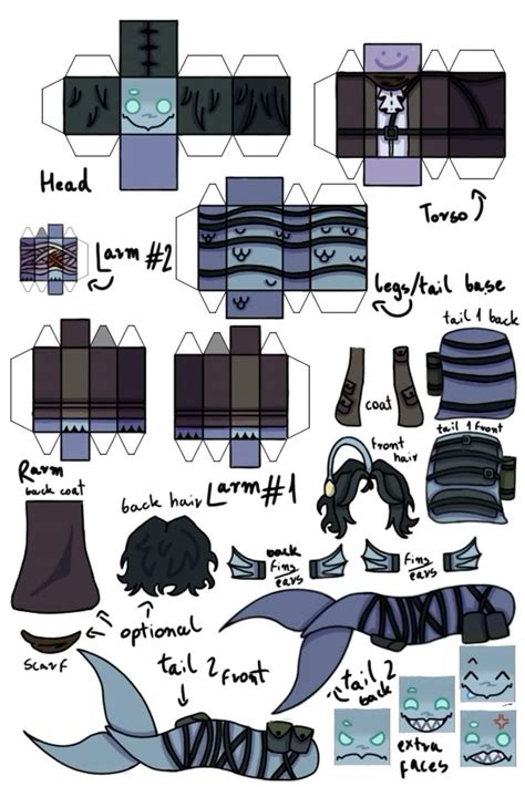 Sebastian Solace Papercraft Paper Doll Template Paper Doll Printable