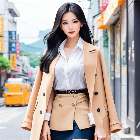 Taiwanese Woman Fashion Model Stable Diffusion Online